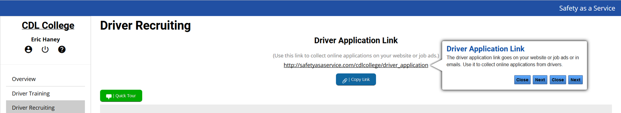 Online Driver Applications